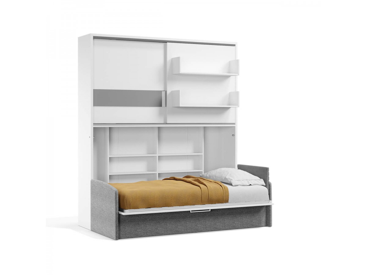 Twin Murphy Wall Bed System and Sofa Set - Parete Letto