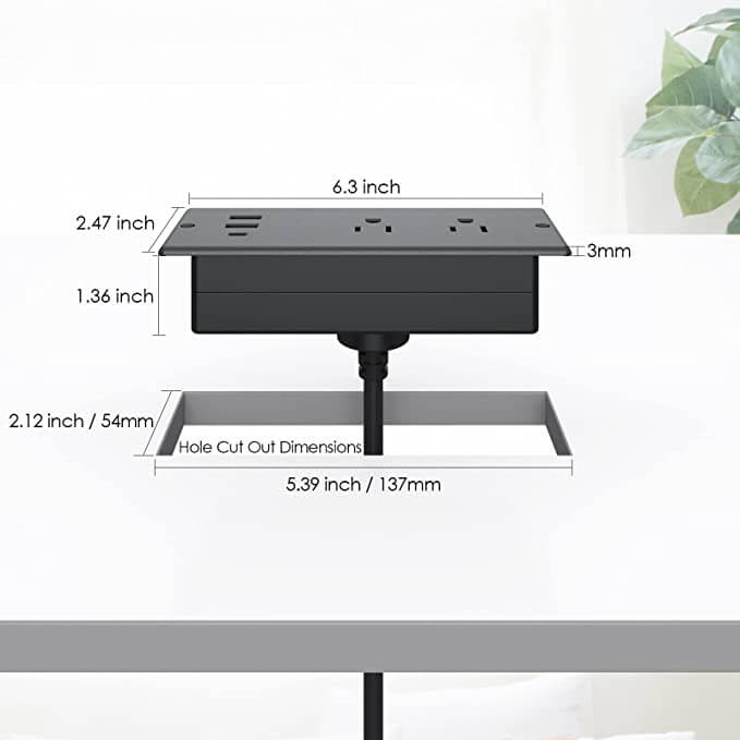 Multimo Furniture Power Center USB